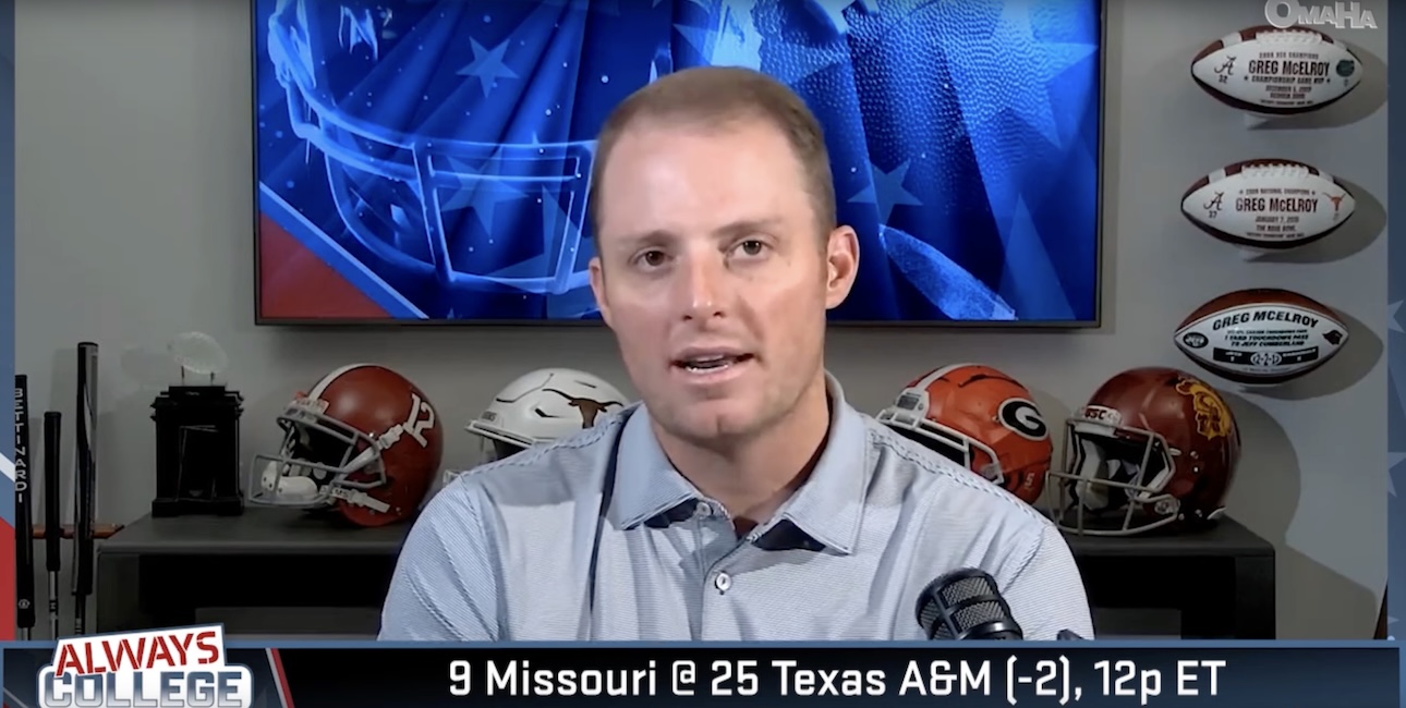 Greg McElroy makes prediction in ranked Mizzou-Texas A&M showdown - Saturday Down South